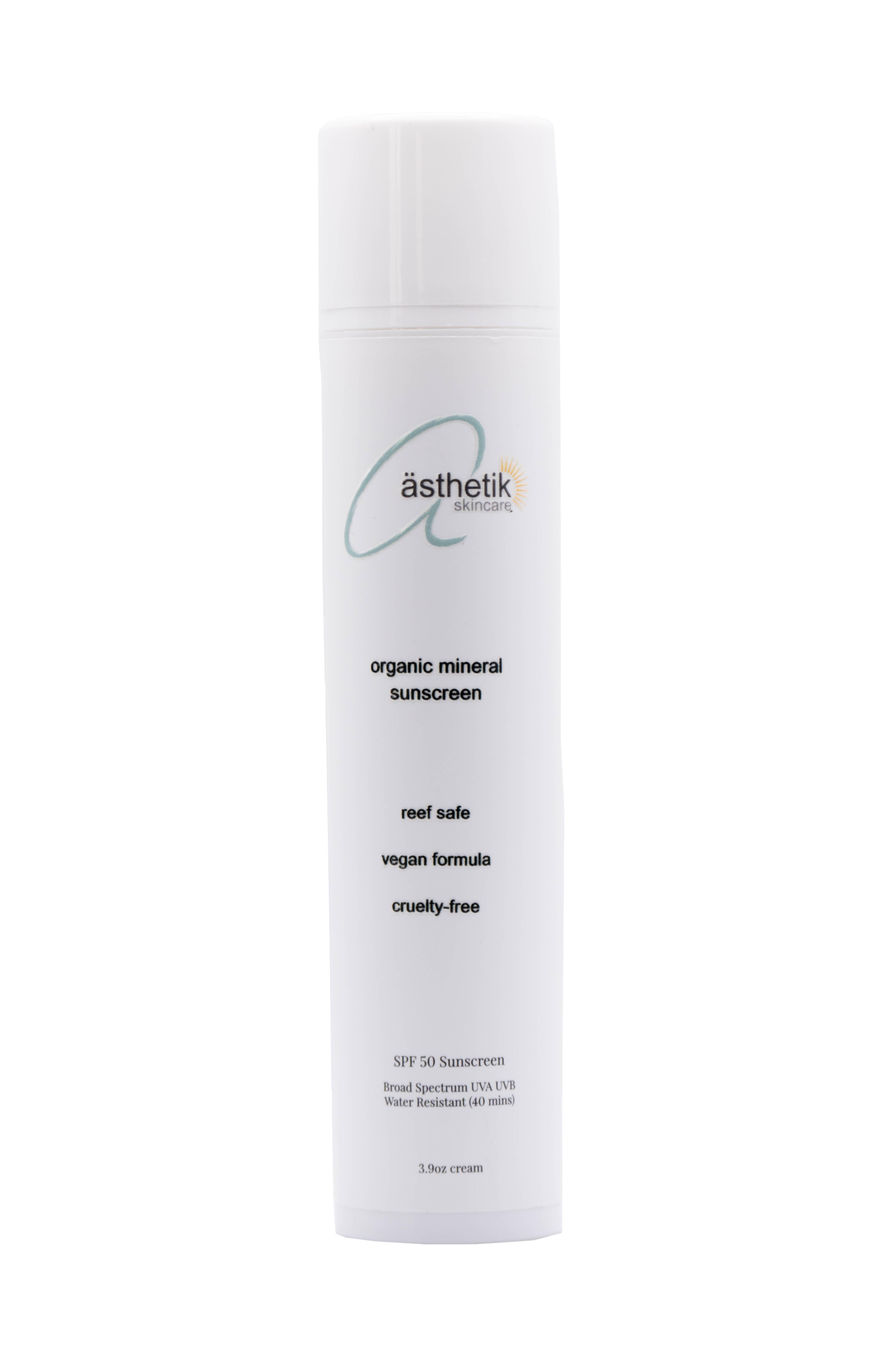 organic tinted mineral sunscreen SPF 50 – ästhetik skincare